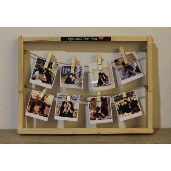 WOODEN PHOTO FRAME KADO AESTHETIC HADIAH ULTAH WISUDA GRADUATION ULANG ...