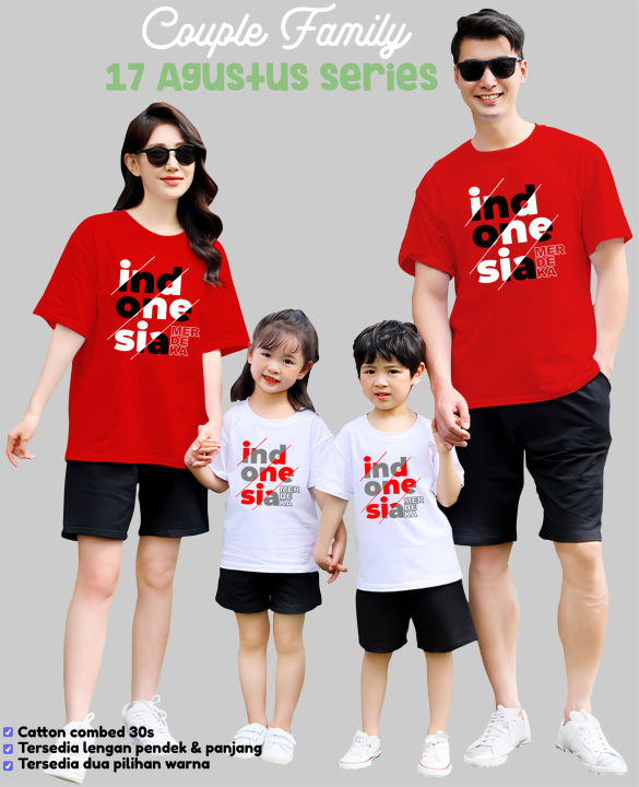 Kaos Agustusan / Kaos Couple Family Dirgahayu / Kaos Seragam Keluarga ... Kaos Agustusan / Kaos Couple Family Dirgahayu / Kaos Seragam Keluarga ...
