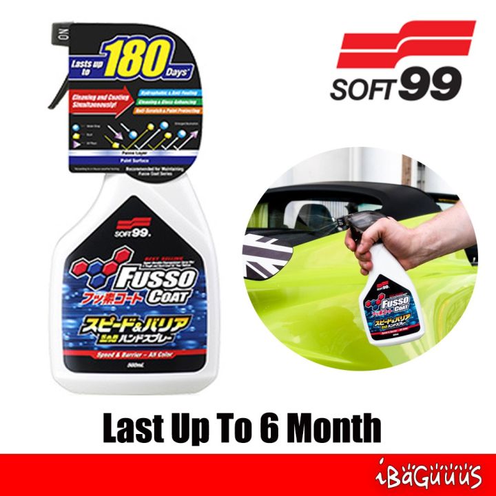 SOFT99 Fusso Coat Speed & Barrier Hand Spray 500ml - Luxury Gloss Wax ...
