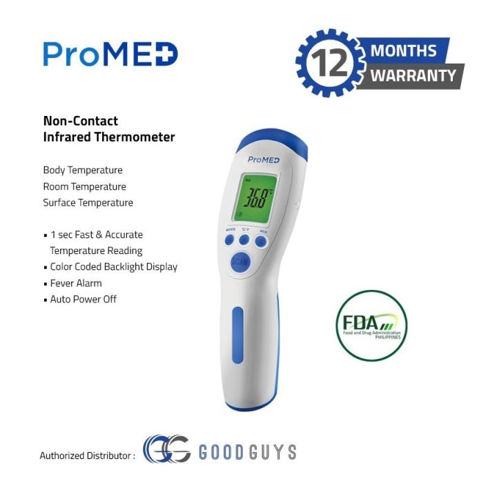 Promed PNCT701 Portable Baby Thermometer 7 in 1 Infrared Non Contact ...