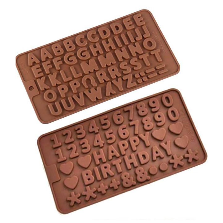 Cetakan Silikon Coklat Jelly Numerik & Happy Birthday / Abjad | Lazada ...