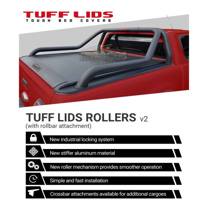 NISSAN CALIBRE NP300 NAVARA 2015 to 2025 ROLLER LID TUFF LIDS PICK UP ...