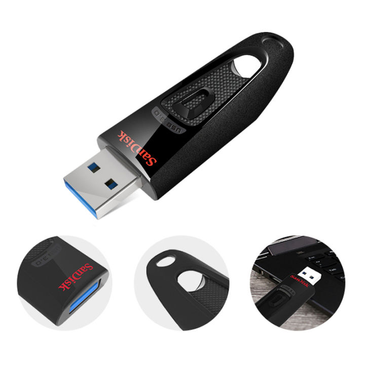 SanDisk Ultra USB 3.0 Flash Drive CZ48ไดรฟ์ปากกา512GB 256GB 128GB 64GB ...