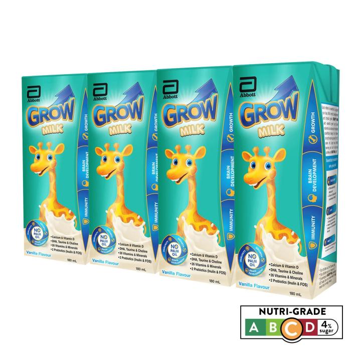 Grow Growing Up Milk for Kids - Ready-To-Drink Vanilla (3 - 12 years ...