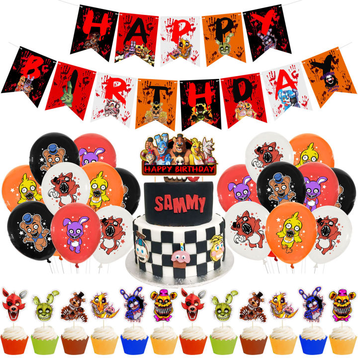 Fast shipping Five Nights at Freddy’s birthday party decoration set ...