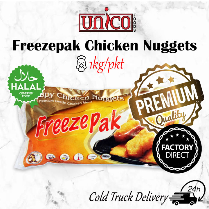 Freezepak Chicken Nugget (1kg/pkt) | 鸡肉块 Halal | Lazada Singapore