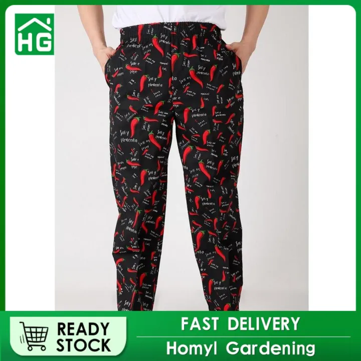 Homyl Funny Chef Pants Restaurant Kitchen Uniform Work Trousers for ...