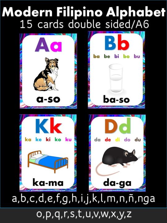 Flash Card Bagong Alphabetong Filipino cards A6 | Lazada PH
