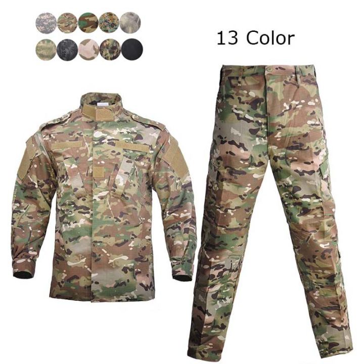 HAN Men Uniform Army Clothing Camo Tactical Suit Combat Jackets And ...