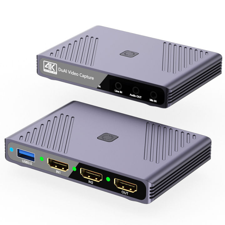 USB 3.0 Video Capture Card DSLR Camera Mobile Dual Station HDMI Switch ...