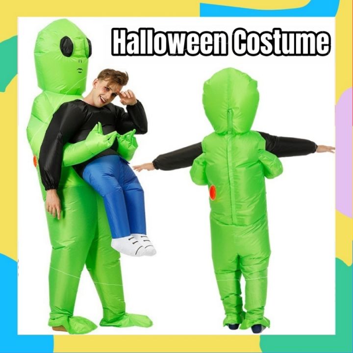 Adult Alien Inflatable Costume green alien costumes kids Funny Suit ...