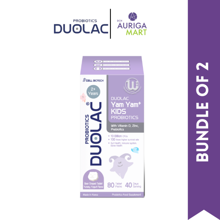 DUOLAC Yam Yam Plus Chewable Probiotics Tablets 80s (Expiry Date: 11/09 ...