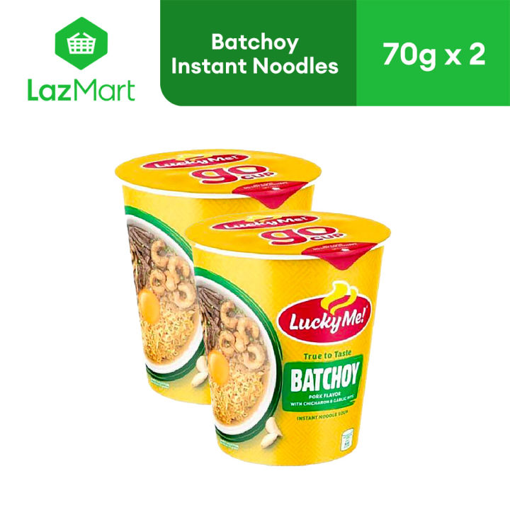 Lucky Me! Go Cup La Paz Batchoy Instant Noodle Soup 70g - Pack of 2 ...