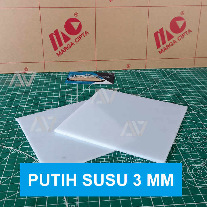 CUSTOM ECER AKRILIK 50 cm x 50 cm 3MM PUTIH SUSU MARGA CIPTA MURAH HARGA MIKA ACRYLIC PRICE ...