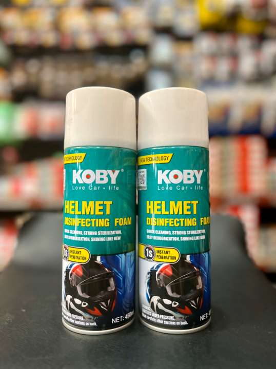 KOBY Helmet Disinfecting Foam Spray 450ml: Keep Your Gear Clean and ...