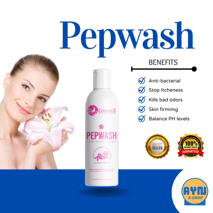 EVIDENC3 Pepwash Feminine Care 150ml - Anti bacterial, Guava Extract ...