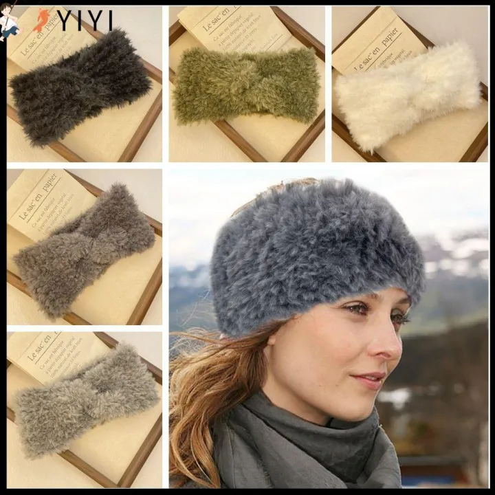 YIYI ที่อุ่นหู ที่คาดผมผ้าพลัช ผ้าสีพื้น ผ้าโพกหัวแบบผ้าโพกหัว ที่คาดผม ...