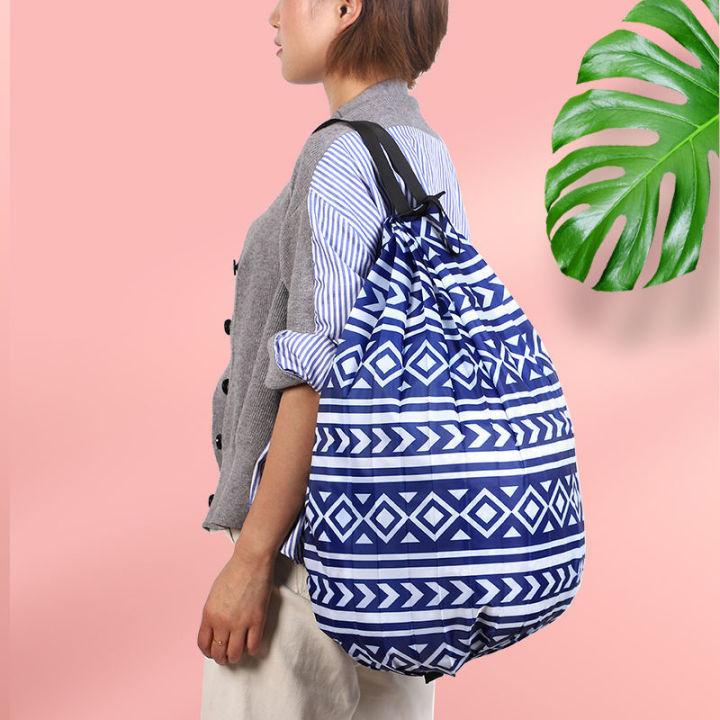 Nylon Travel Recycle Bag Reusable Foldable Shopping Fashionable Storage ...