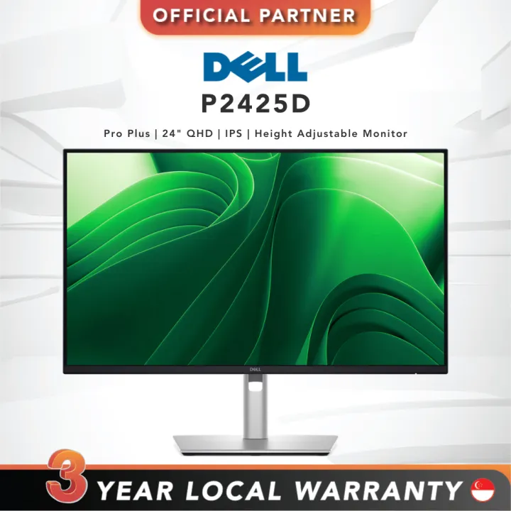 Dell Pro Plus P2425D | 24" QHD | IPS | Height Adjustable Monitor ...