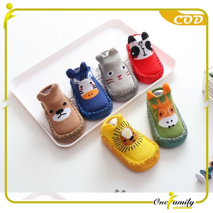 ONE-P3 Sepatu Anak Bayi - Baby Prewalker Shoes Socks Anti Slip Kaos ...
