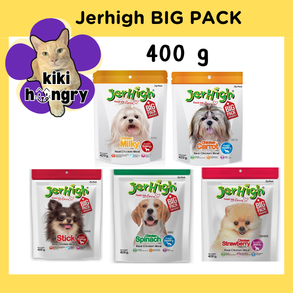 Jerhigh Stick Big Pack เจอร์ไฮสติ๊ก ขนมสุนัขบิ๊กแพค แบบแท่ง ห่อใหญ่ 400 ...