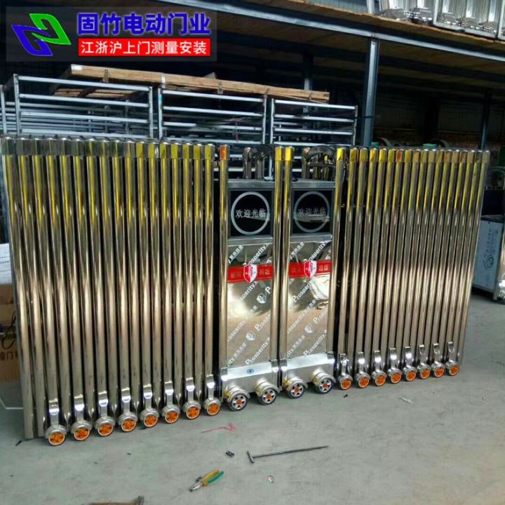 Residential aluminum alloy electric retractable door factory school ...