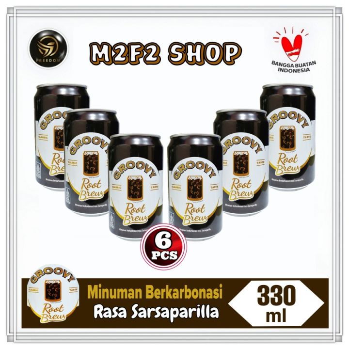 Root Brew Groovy Soda Drink Classic Taste Original Can | Minuman ...