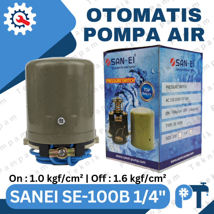 Otomatis Sanei 1/4 inch - Pressure switch pompa air San ei drat dalam 1 ...