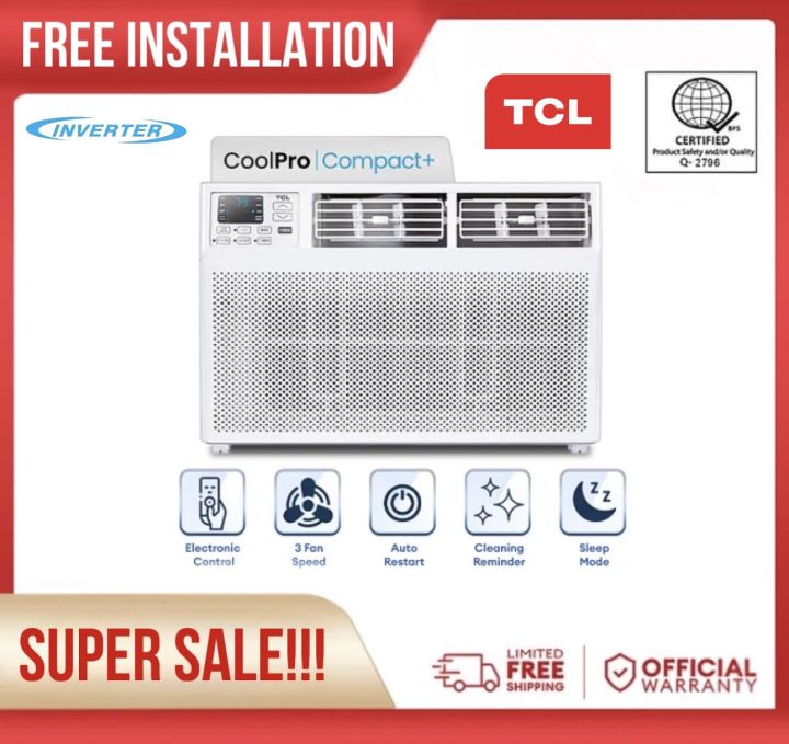 TCL 1HP Window Type Inverter Air Conditioner | Lazada PH