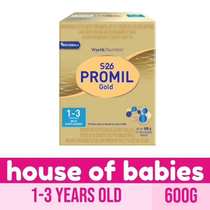 S-26 PROMIL GOLD THREE 600g for 1-3 Years Old Milk Supplement | Lazada PH