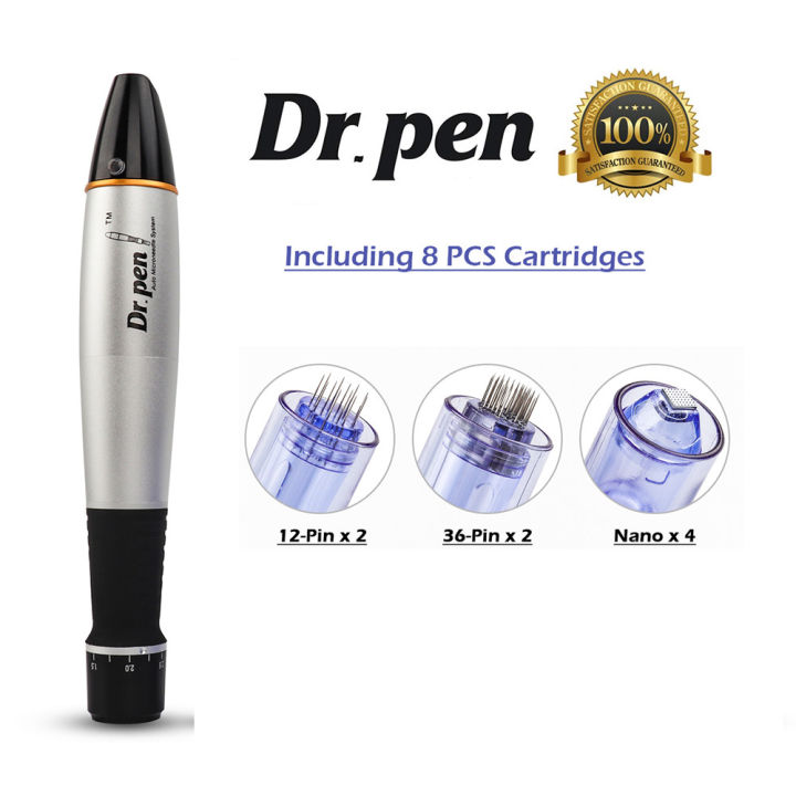 Dr Pen Professional A1 Microneedling Pen Healthy Care Electric Skin Repair Tool Kit With 8pcs