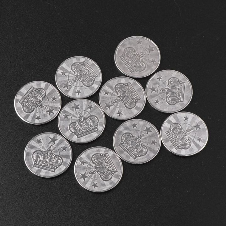 10Pcs 25*2มม.โทเค็มเกมสแตนเลสเกมส์ตู้เหรียญมงกุฎTokens | Lazada.co.th
