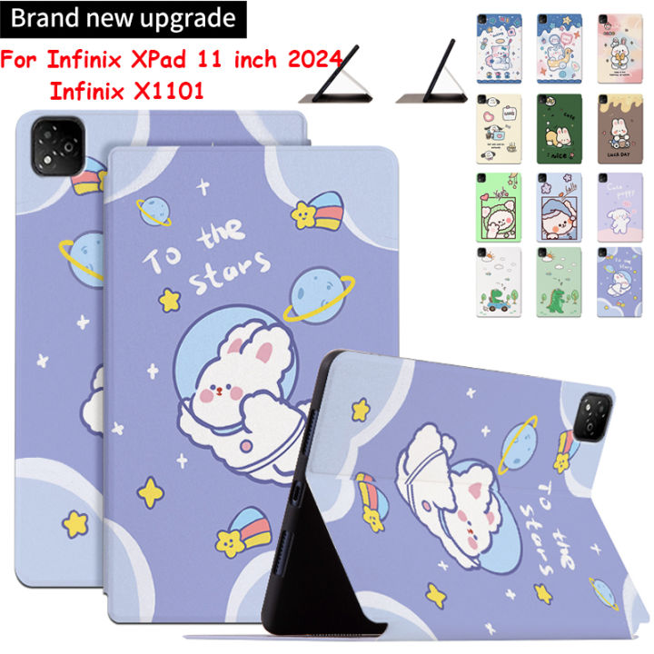 Kawaii Cartoon Case for Infinix XPad 11 inch 2024 Cover Case 11'' PU ...