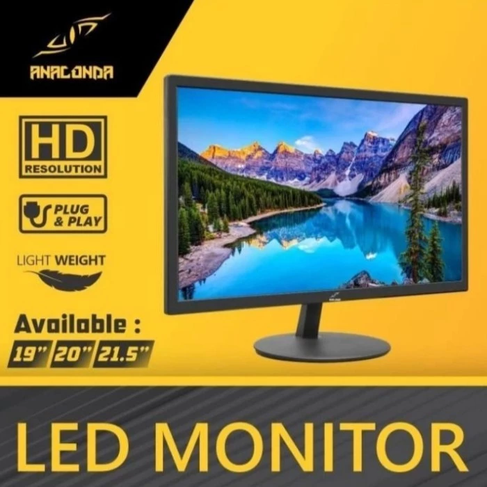 LED MONITOR ANACONDA 19 INCHI HDMI VGA HD - MONITOR PC MURAH 19" UNIT ...