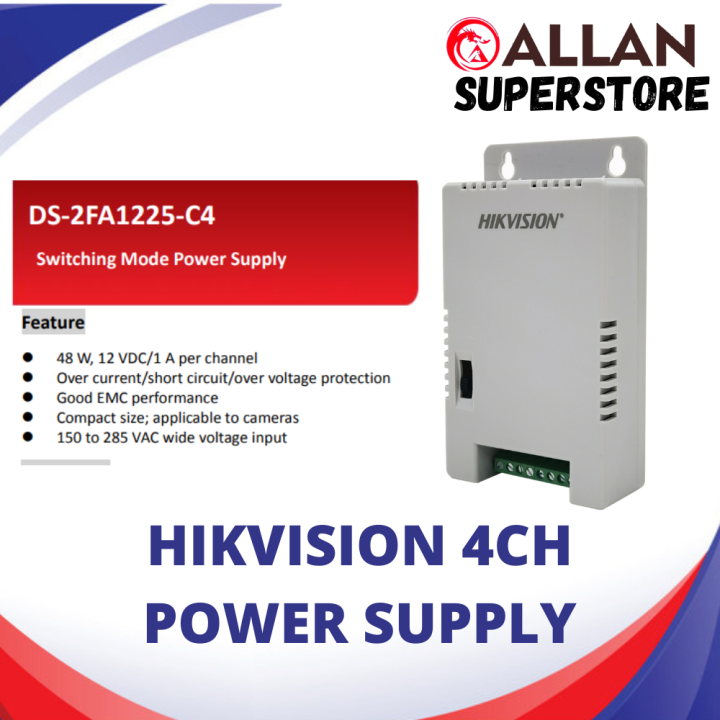 Hikvision Switching Power Supply DS-2FA1225-C4 | FOR CCTV | 3 range | CCTV Power Supply True ...