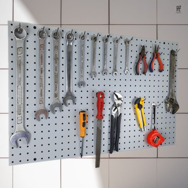 Pegboard Prop Plus รุ่น HEAVY กระดานแขวนเครื่องมือ ติดผนัง จัดเก็บของ ...