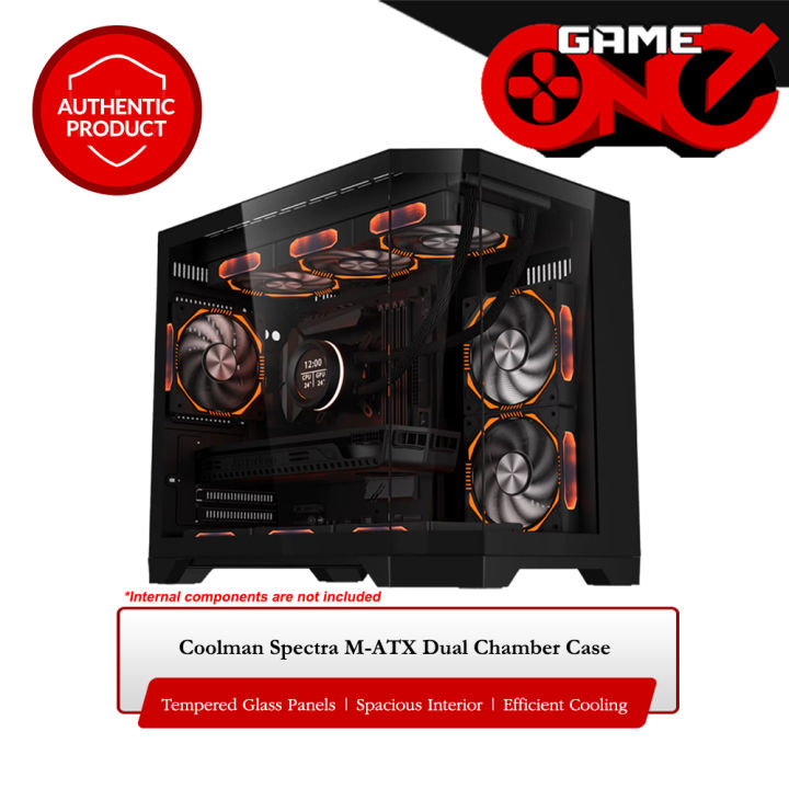 Coolman Spectra M-ATX Dual Chamber PC Case | Lazada PH