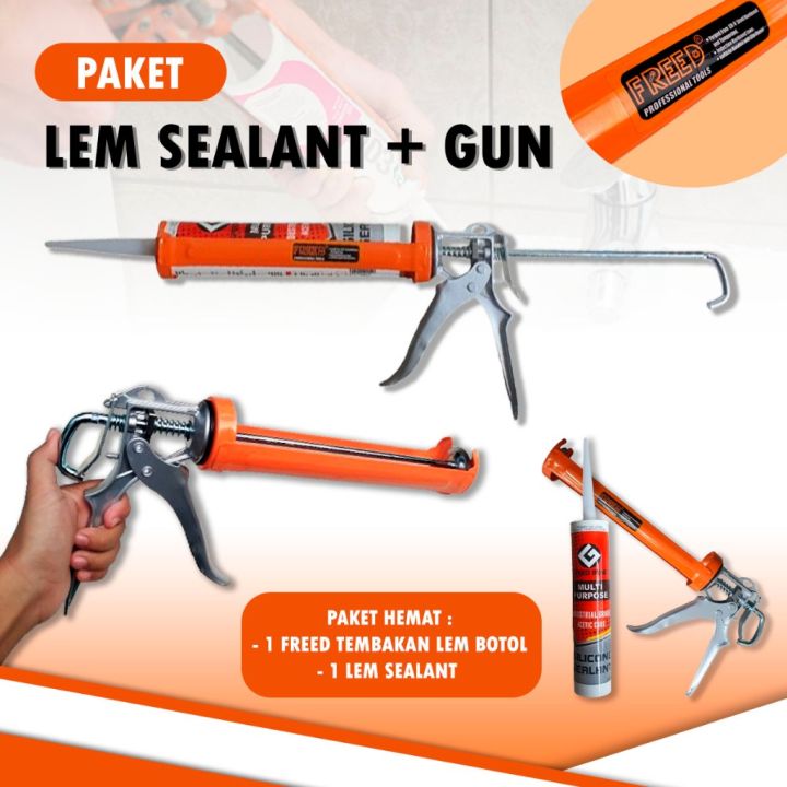Paket Alat Tembak Lem Sealant FREED - Tembakan Lem Acrylic Tembakan Lem ...