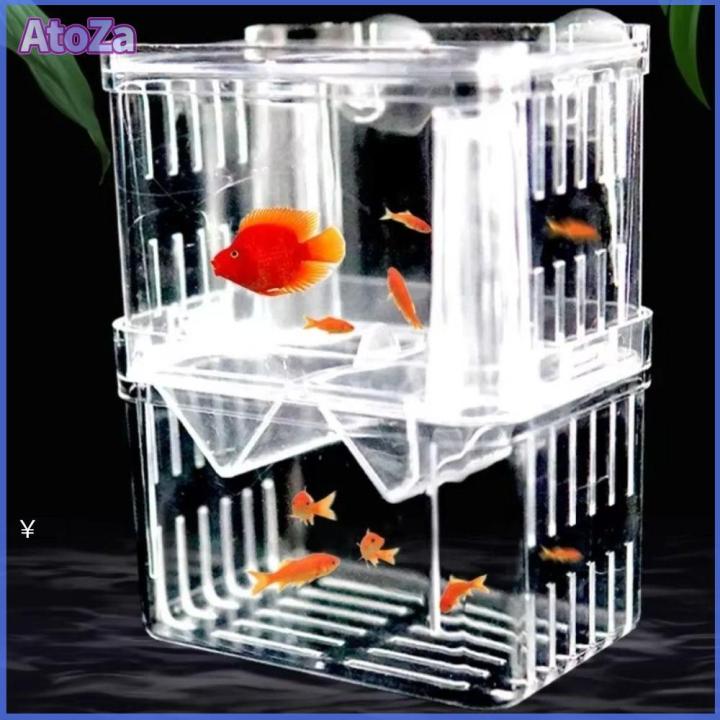 ATOZA with Oxygen-filled Port Fish Isolation Box Clear Plastic Fish ...
