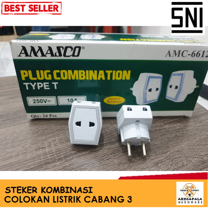 Steker T Steker Murah SNI Colokan Listrik T Multi Fungsi Stop Kontak 3 ...
