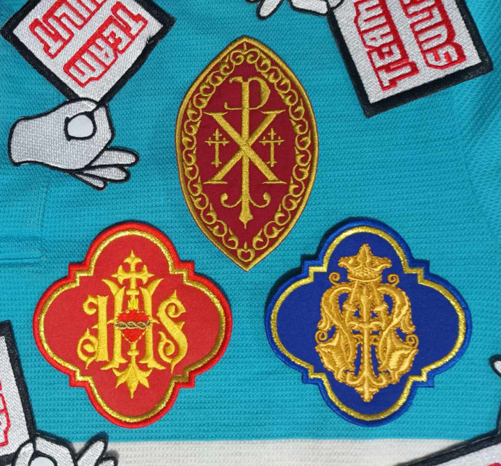 Lithurgical jhs Auspice Maria ave chi rho monogram mama mary jesus ...
