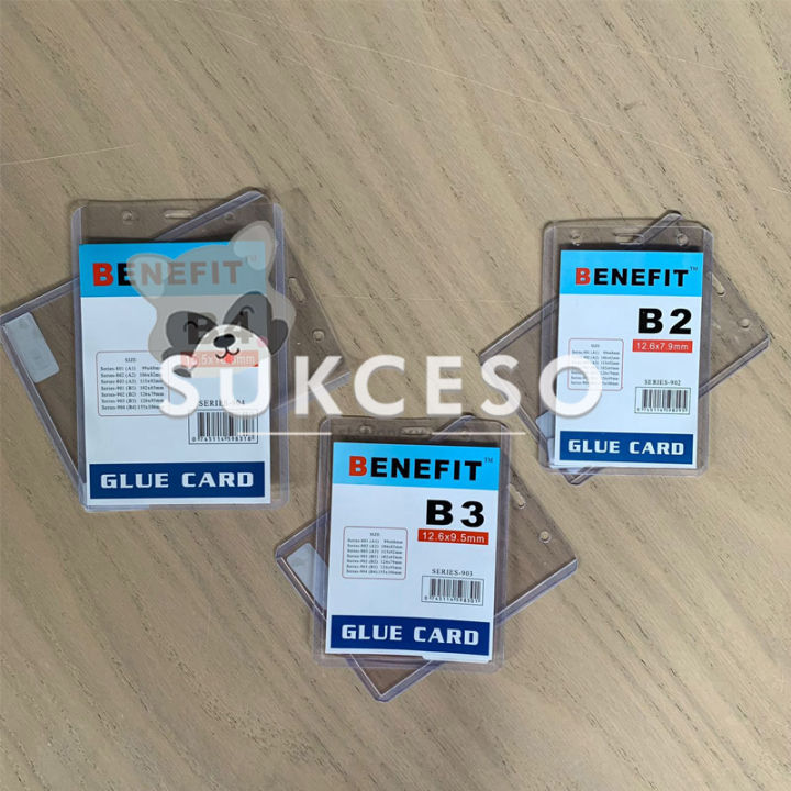 Benefit ID Card ukuran B4,B3 & B2 / Name tag Plastik Mika Transparant Murah Berkualitas | Lazada ...