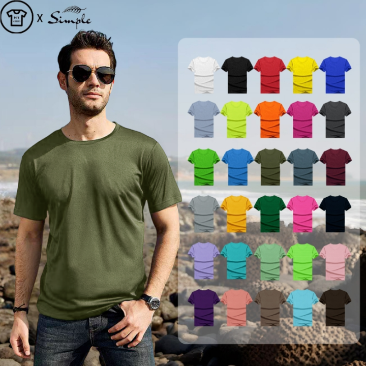 Simple ACTIVE t shirt Men & Women American size Plain Army Green color ...