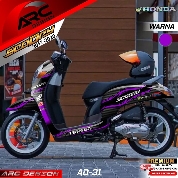 Decal Sticker Scoopy New Full body - Stiker Skotlet Variasi Scoopy New ...