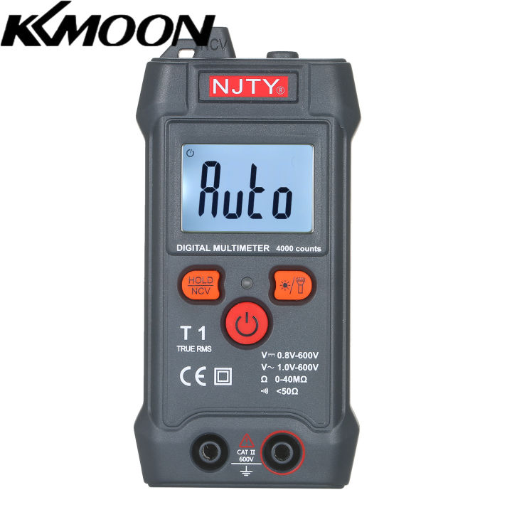 KKmoon NJTY Palm-size LCD Digital Multimeter Auto Range NCV 4000 Counts ...