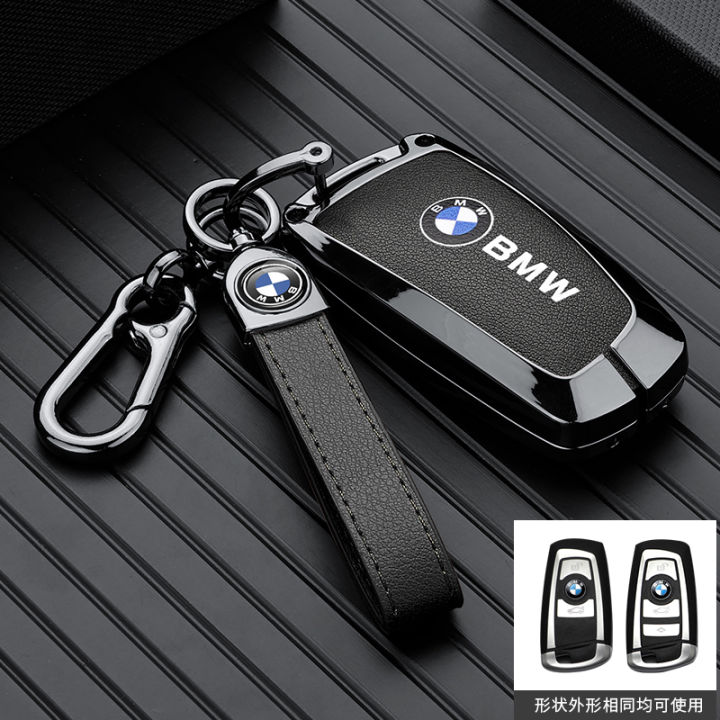 เคส Kunci Remote Mobil หนังทำจากซิงค์อัลลอยสำหรับ BMW 1 3 5 7ซีรีส์ X3 ...