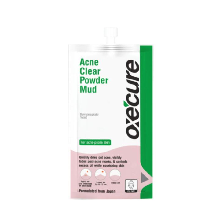 Oxecure Acne Clear Powder Mud 5g with Salicylic Acid For Acne-Prone ...