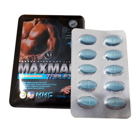 100% MA-Man Blue Tablet Effective Enhancement for Men Discreet Package ...