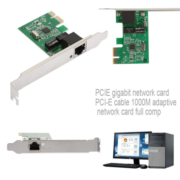 Gigabit Ethernet PCI Express Network Card RJ45 LAN Adapter for Desktop ...