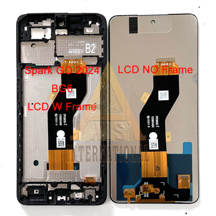 Original 6.6'' For Infinix Tecno Spark Go 2024 BG6 LCD Display Screen Touch Panel Digitizer For ...